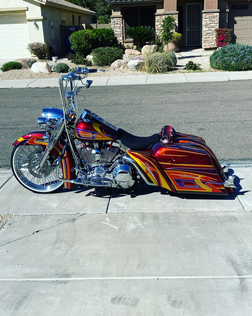 HD Bagger kit 4.5", custom baggers, extended & stretched saddle bags ...