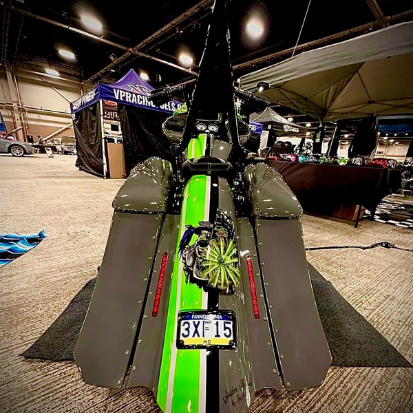 HD Bagger kit 5", custom baggers, extended & stretched saddle bags, ex ...