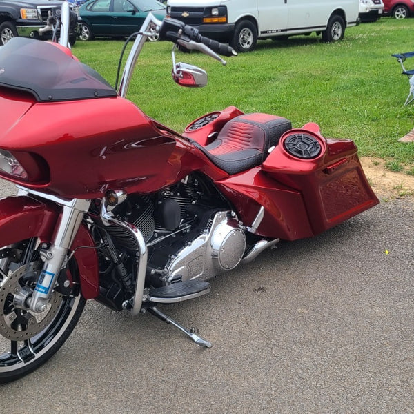 HD Bagger kit 5", custom baggers, extended & stretched saddle bags, ex ...