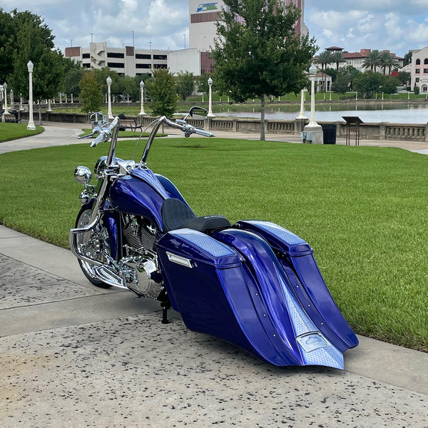 HD Bagger and fender kit 6" down and 9" out, custom baggers, extended ...